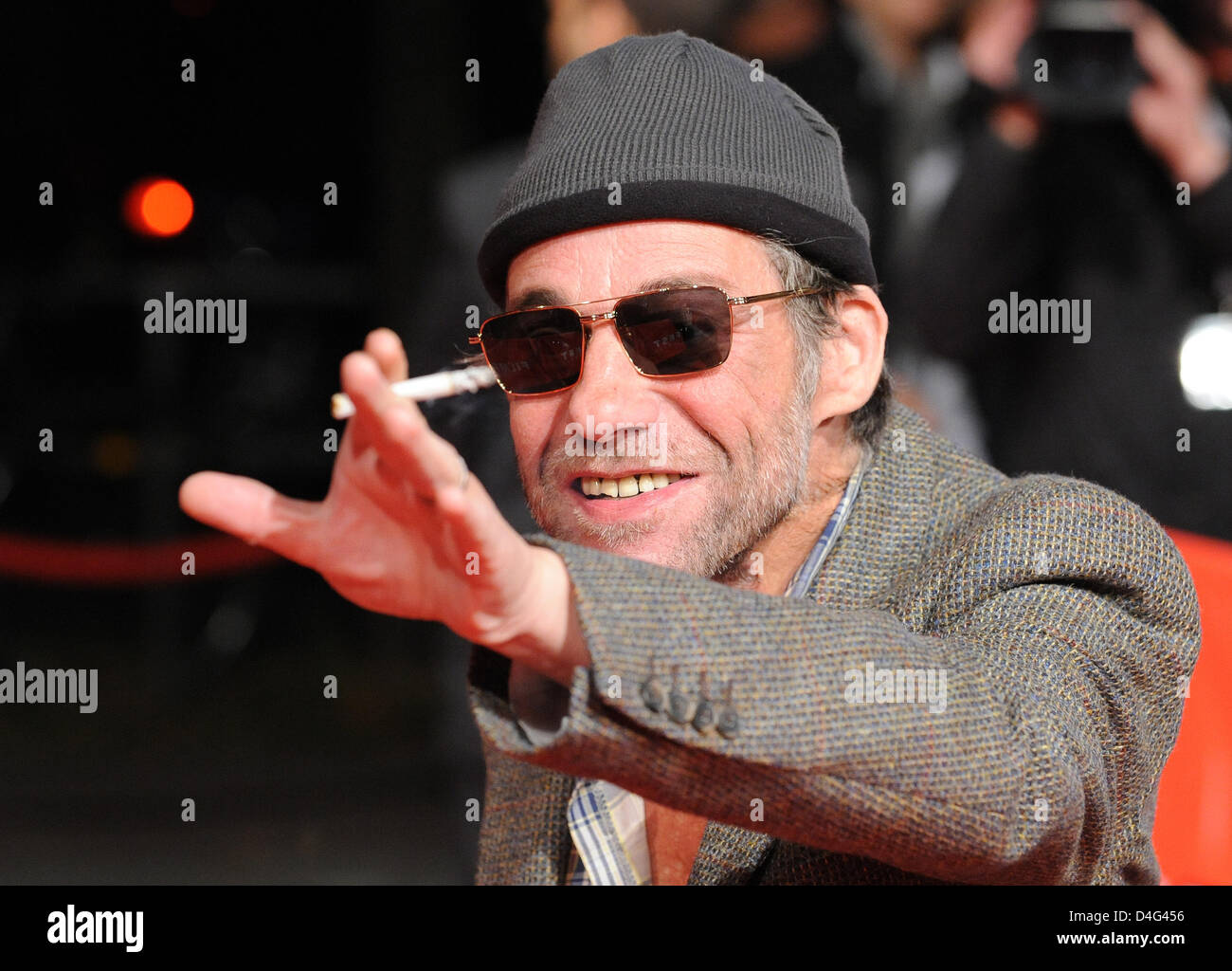 Turkish-German actor Birol Uenel poses as he arrives for the premiere ...
