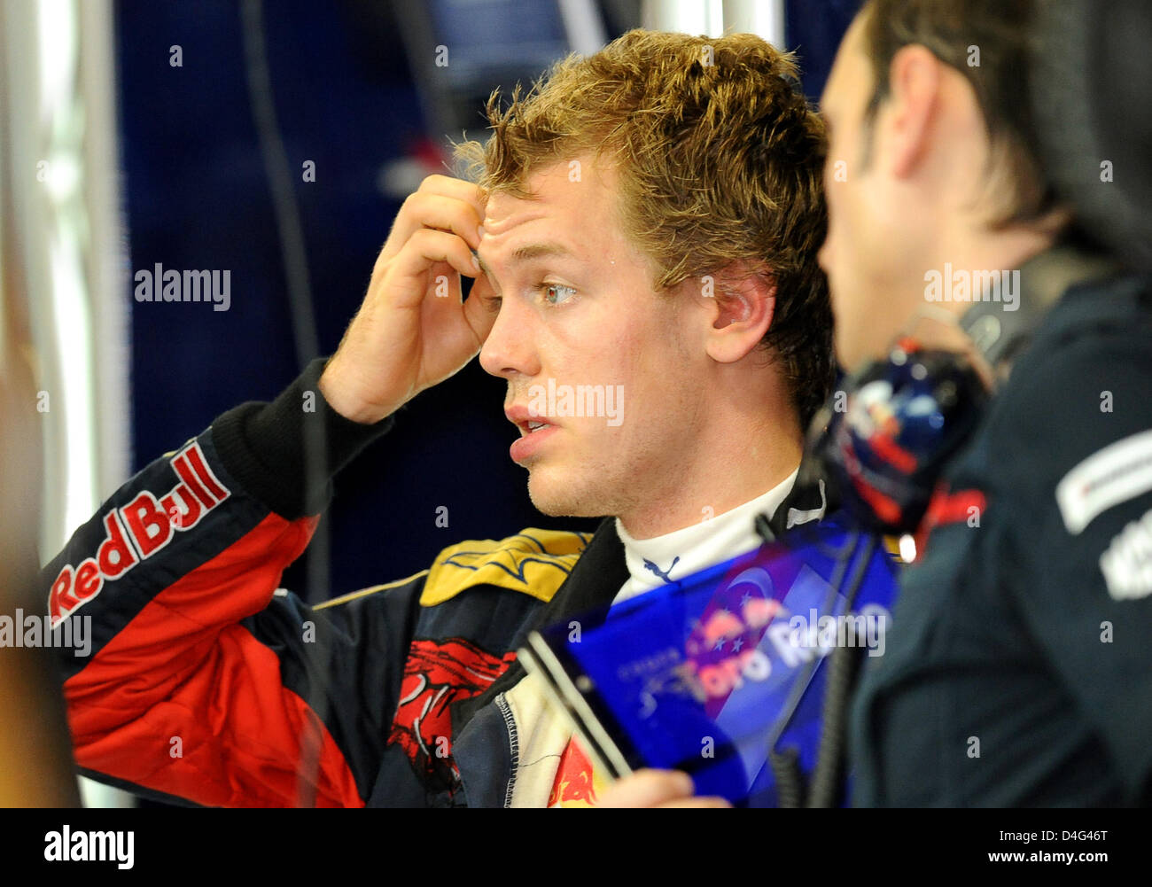German Formula One driver Sebastian Vettel of Scuderia Toro Rosso ...