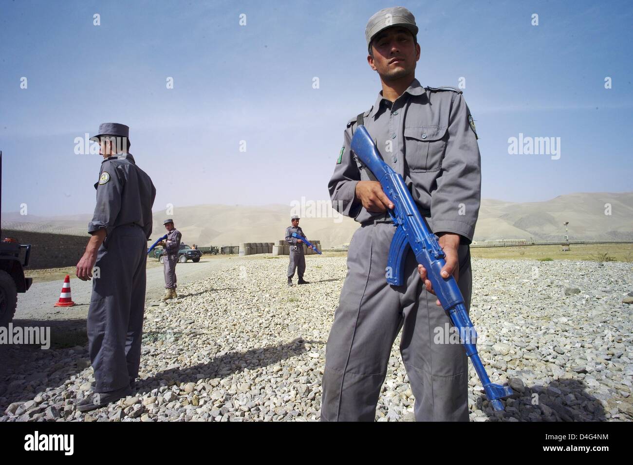ANP (Afghan National Police) members seen at their training camp in ...