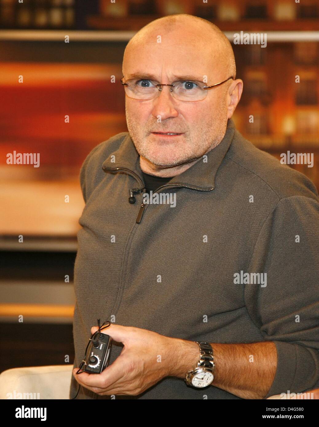 Musician Phil Collins pictured after the recording of the show ... Musician Phil Collins pictured after the recording of the show ...
