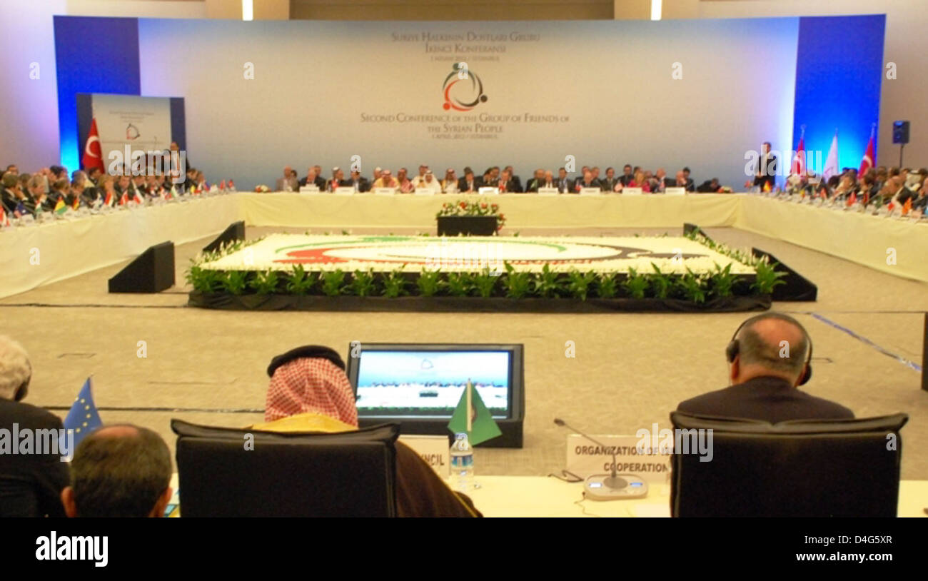 Friends of the Syrian People Meeting in Turkey Stock Photo - Alamy