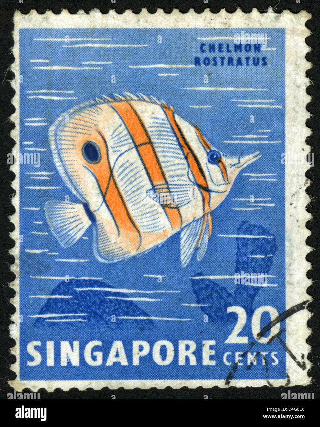 Singapore postage stamp hi-res stock photography and images - Alamy