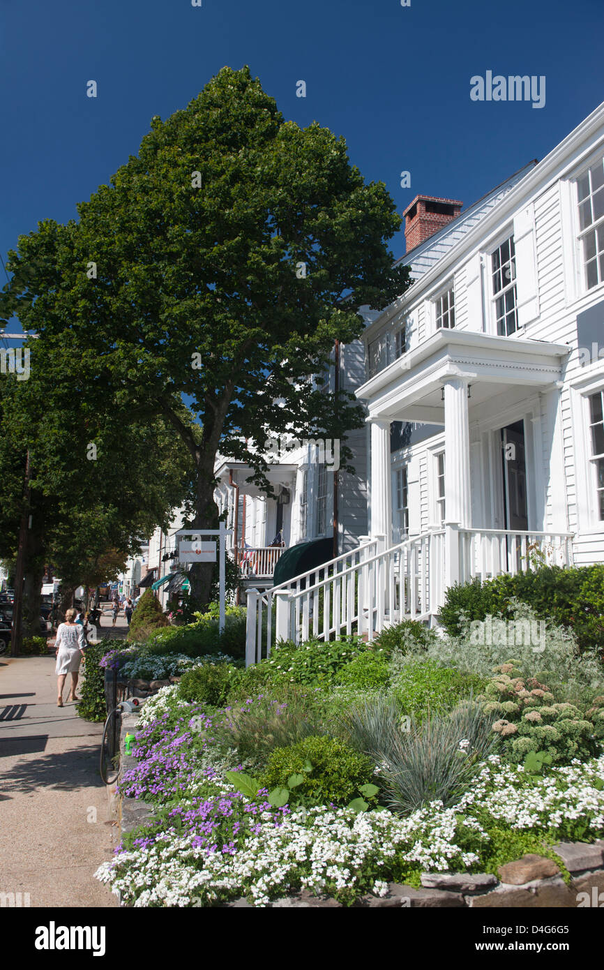 SHOPS MAIN STREET SAG HARBOR LONG ISLAND NEW YORK STATE USA Stock Photo ...