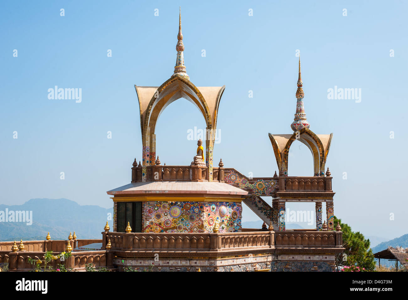 buddha statue in pavilion Stock Photo - Alamy