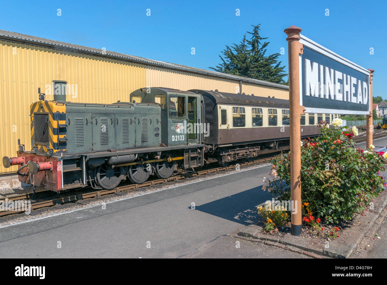 The West Somerset Railway, Minehead Station Somerset in England Stock Photo - Alamy