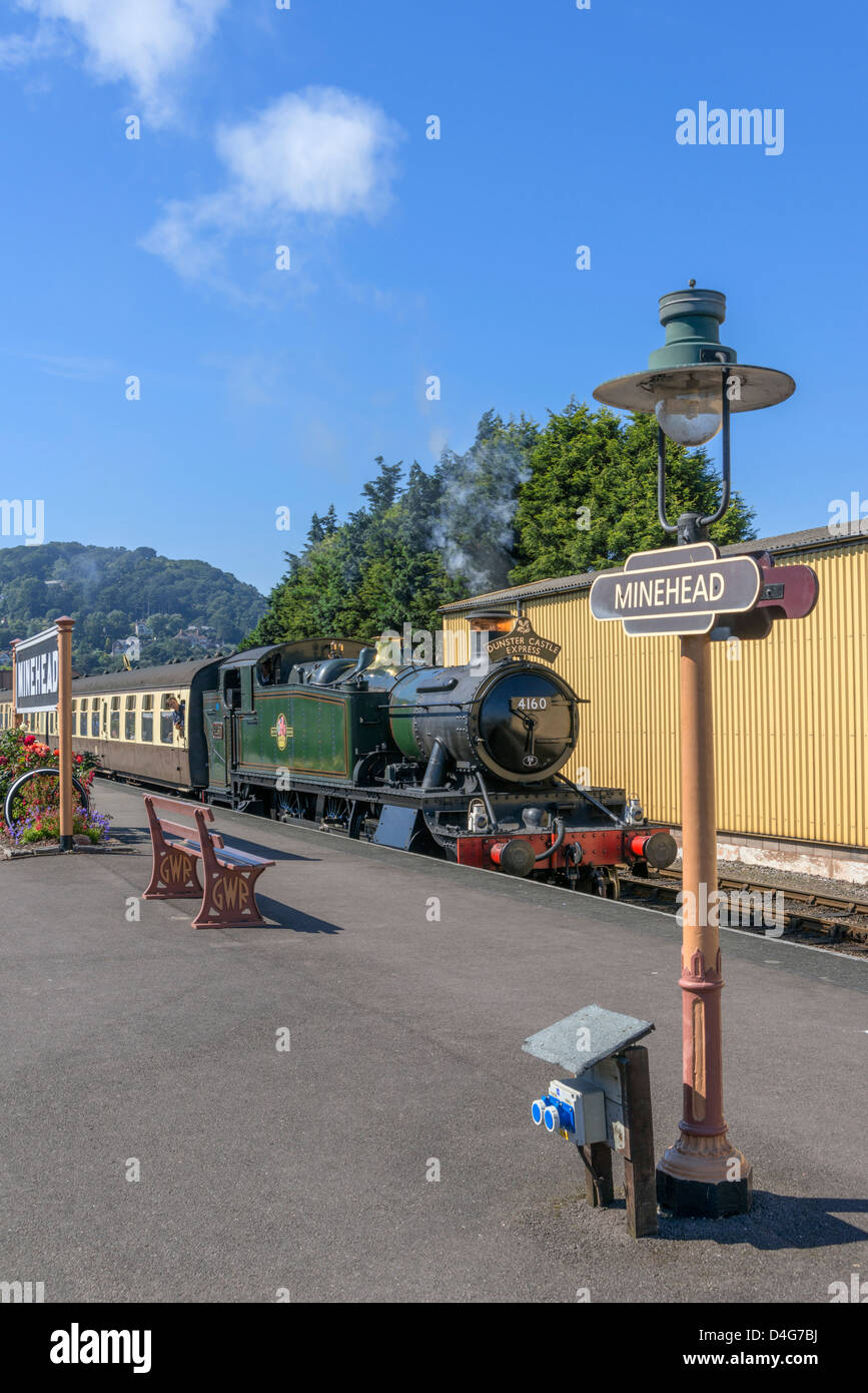 The West Somerset Railway, Minehead Station Somerset in England Stock Photo - Alamy