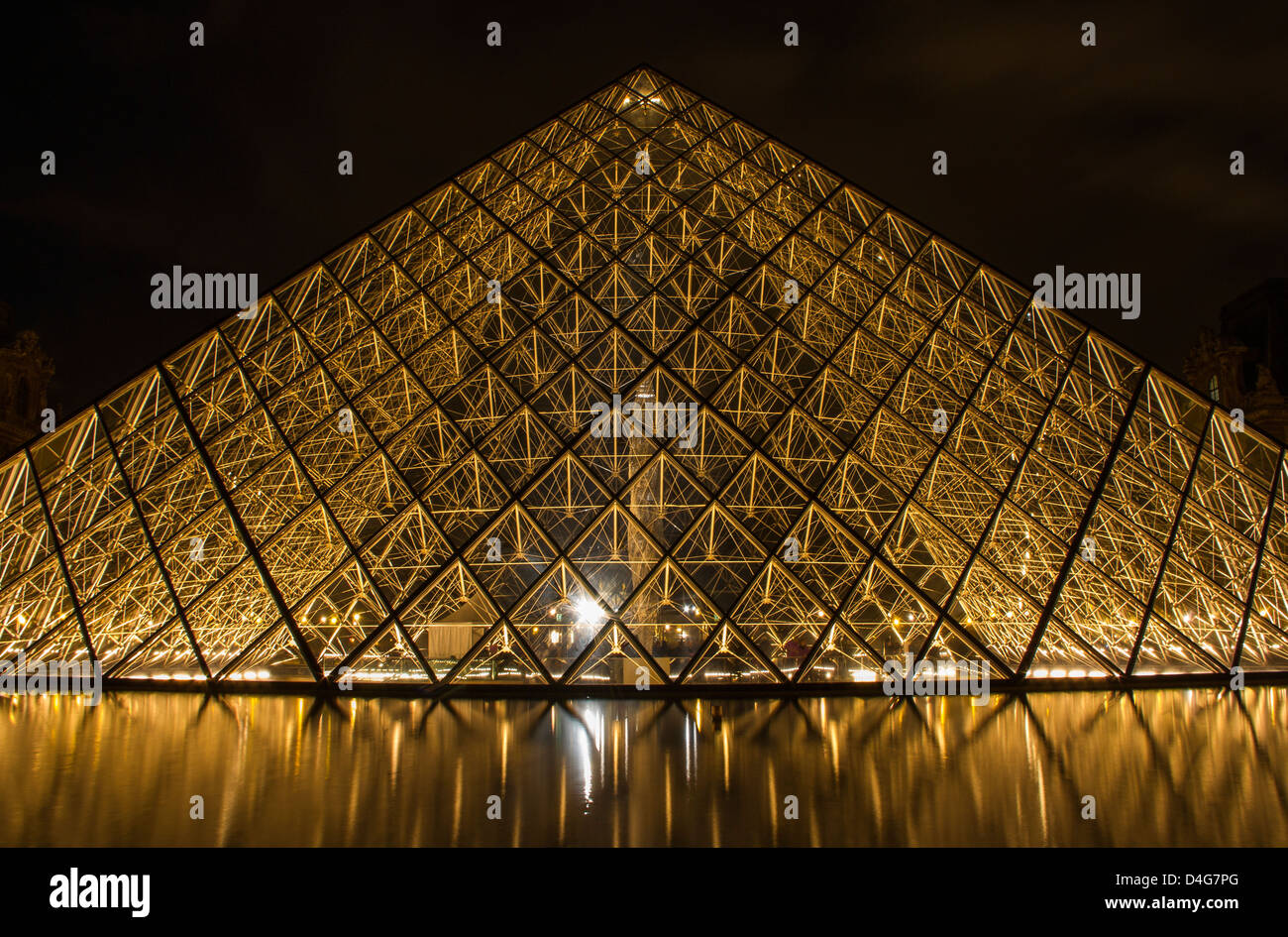Louvre triangle hi-res stock photography and images - Alamy
