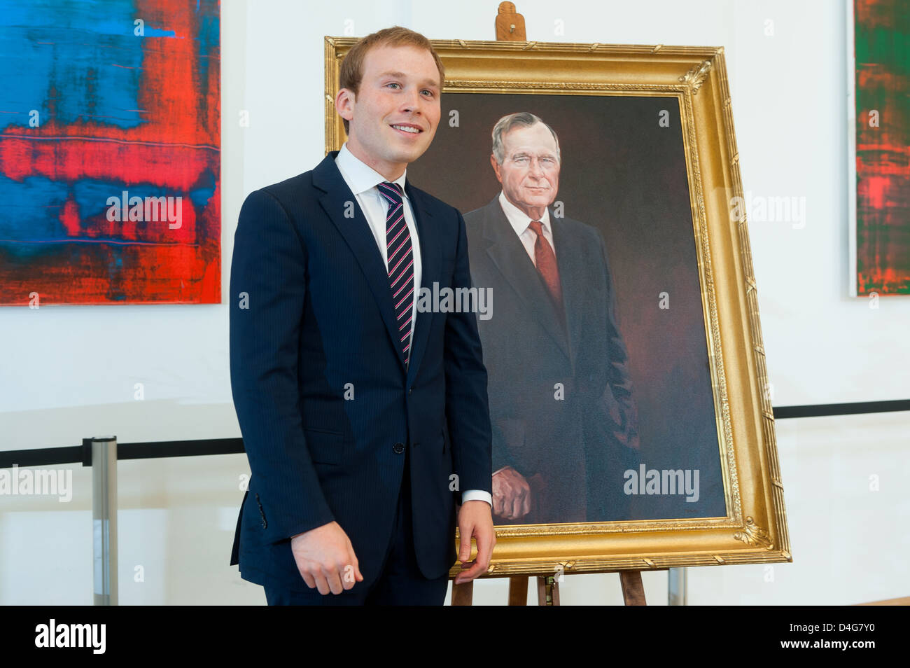 Berlin, Germany, Pierce Bush alongside the honorary citizenship ...