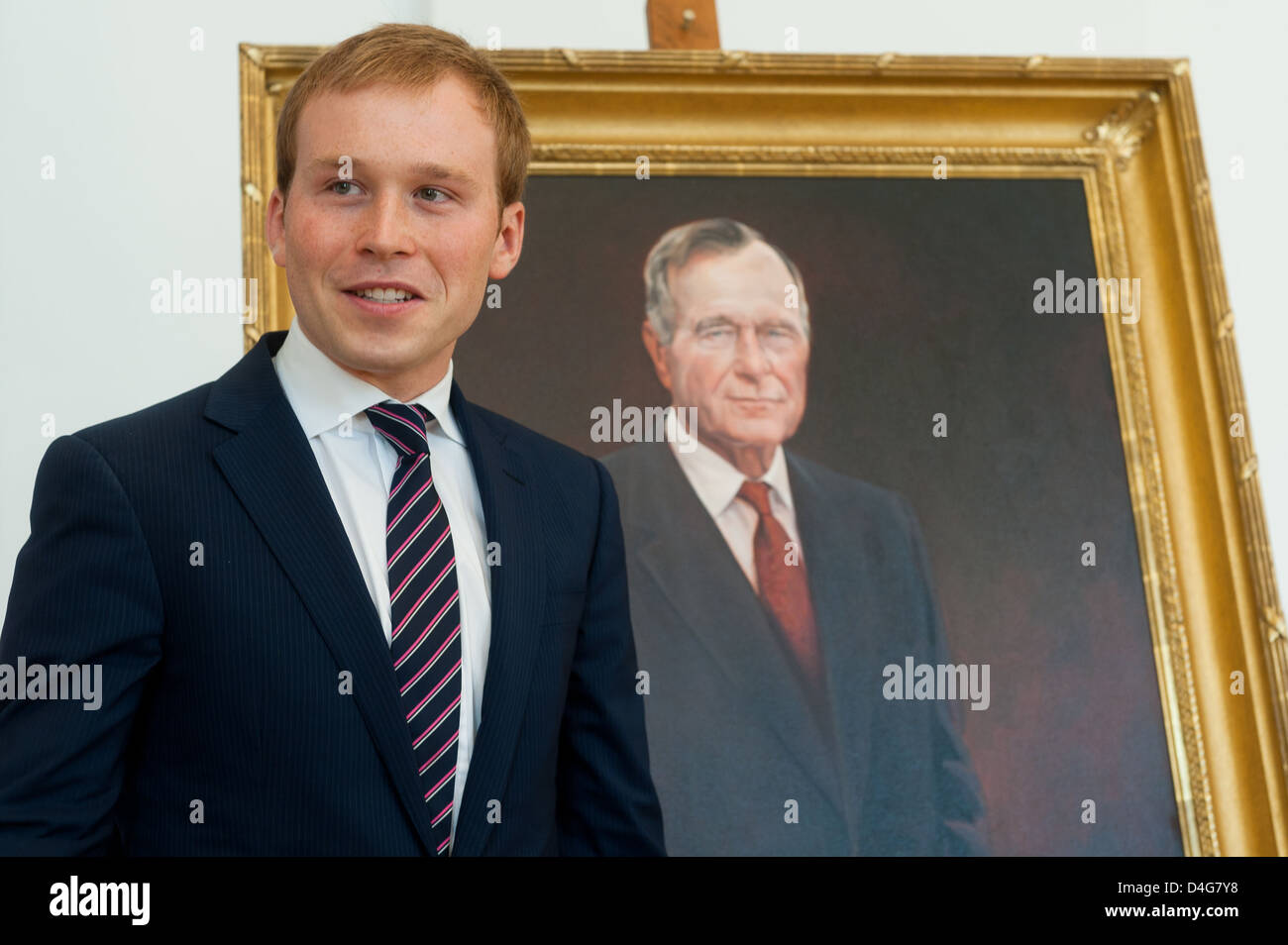 Berlin, Germany, Pierce Bush alongside the honorary citizenship ...