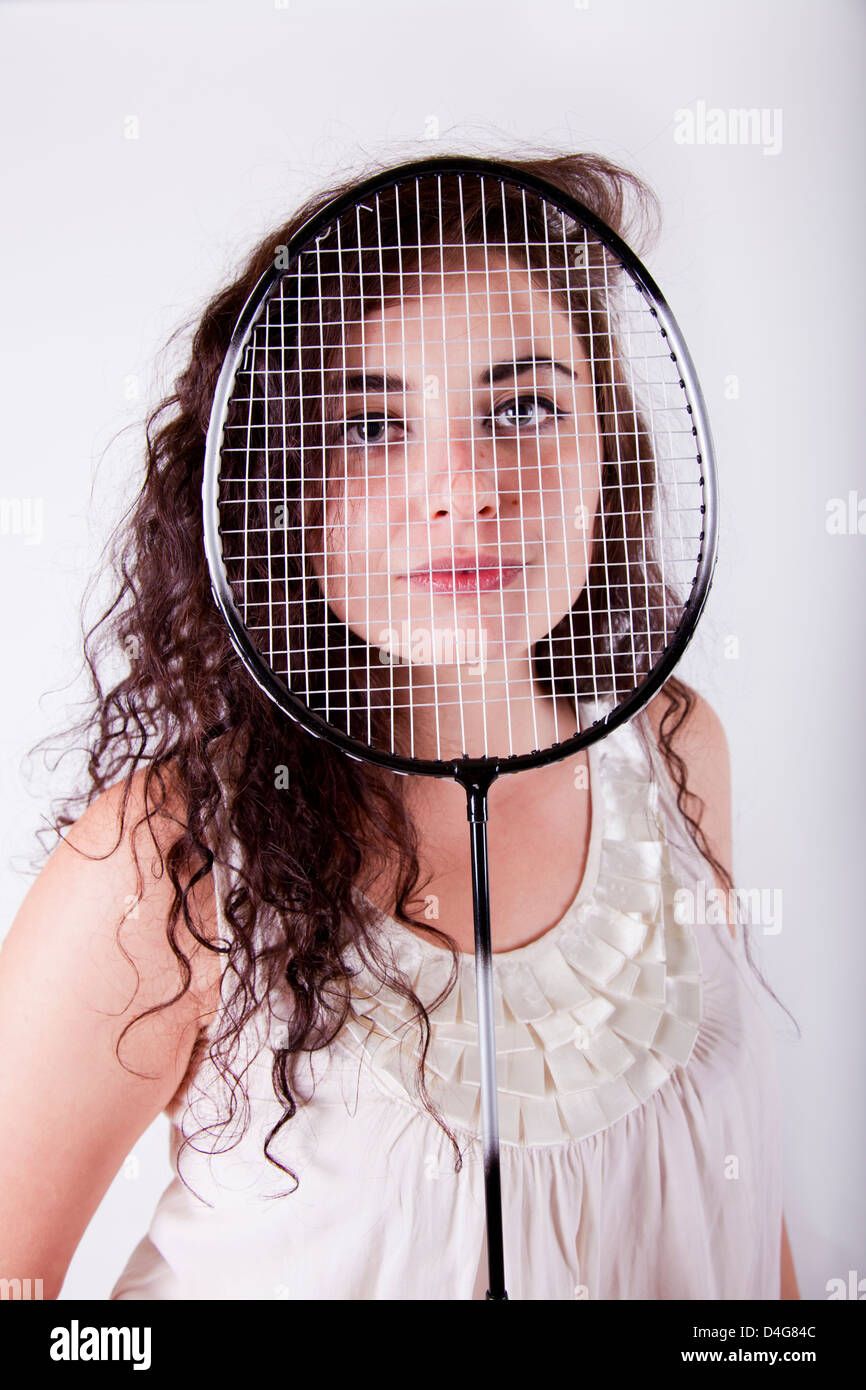 Hand holding tennis racquet hi-res stock photography and images - Alamy