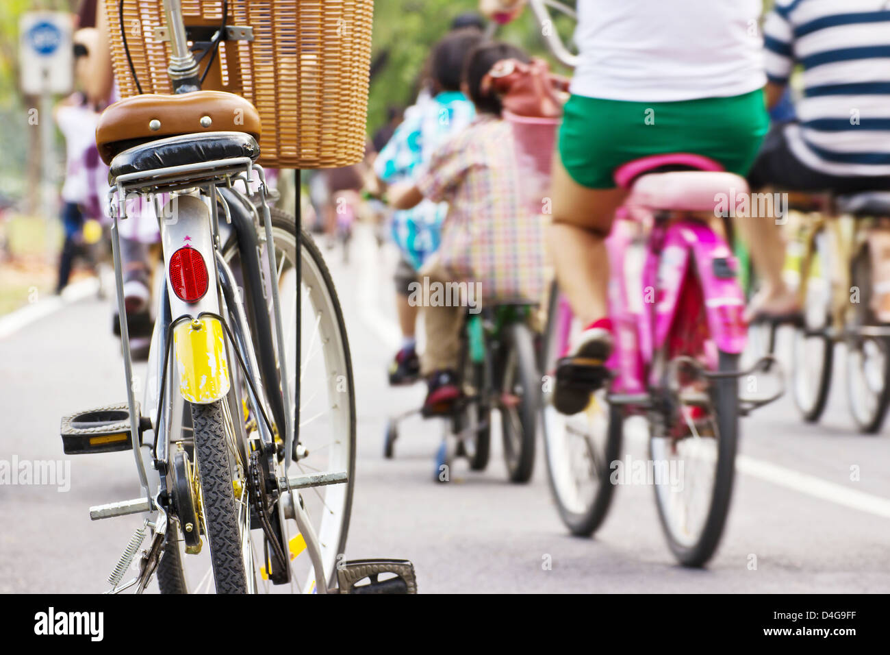 Bicycle in the park Stock Photo - Alamy