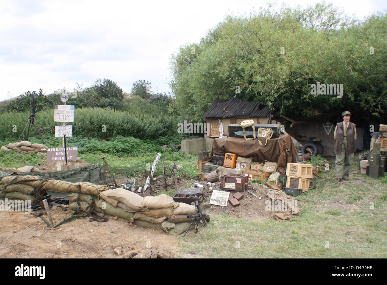 soldier at aid station. wwII reenactment Stock Photo - Alamy