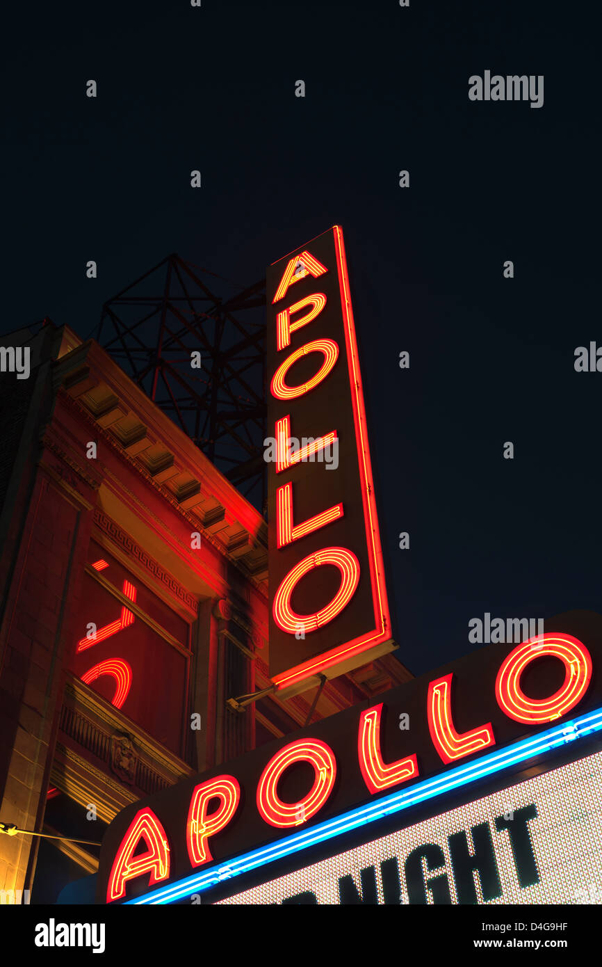 SIGN APOLLO THEATER ONE HUNDRED AND TWENTY FIFTH STREET HARLEM ...