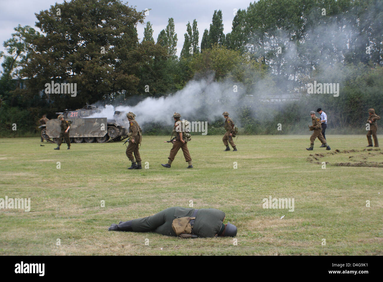 ww2 reenactment, British army Stock Photo - Alamy