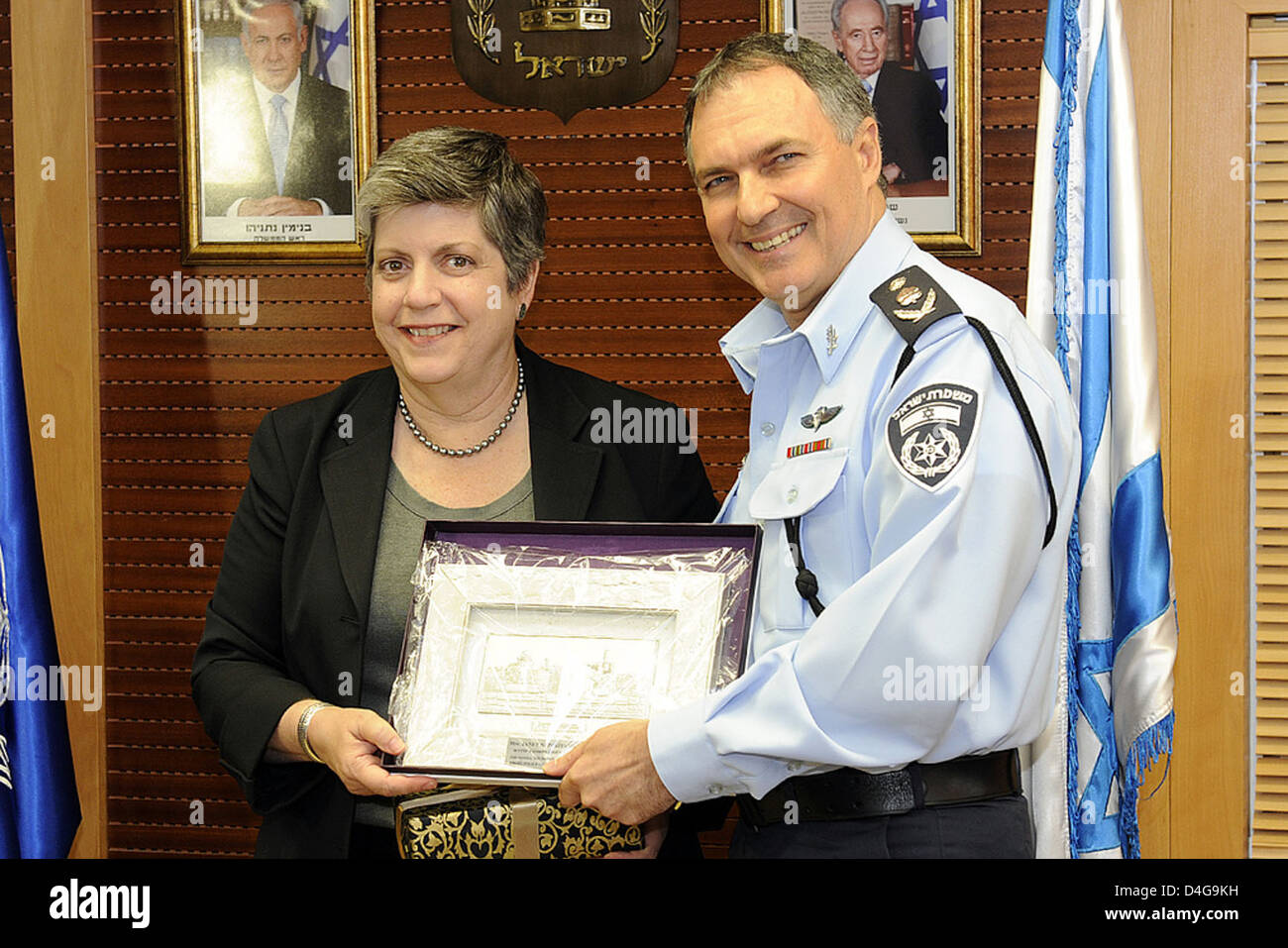 Secretary Napolitano Visits Israel Stock Photo - Alamy