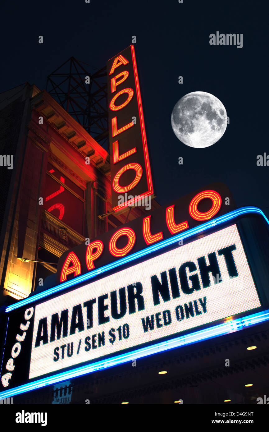 Harlem street sign hi-res stock photography and images - Alamy