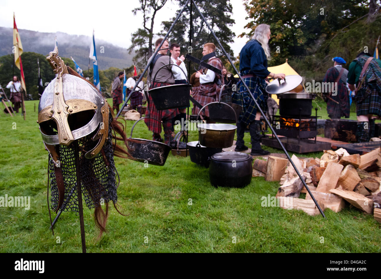 Traditional Highland clan village life Stock Photo - Alamy