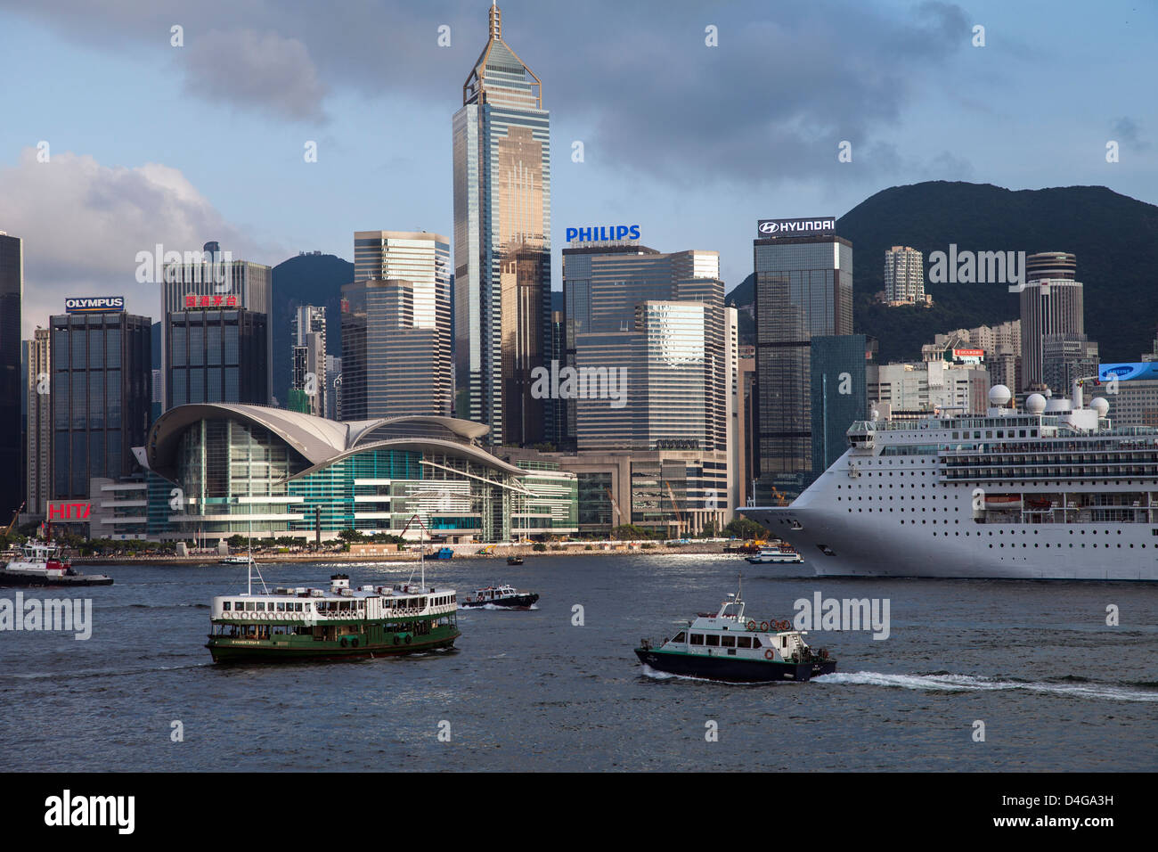 The cruise ship, Costa Victoria in Victoria Harbor, Hong Kong Stock Photo - Alamy