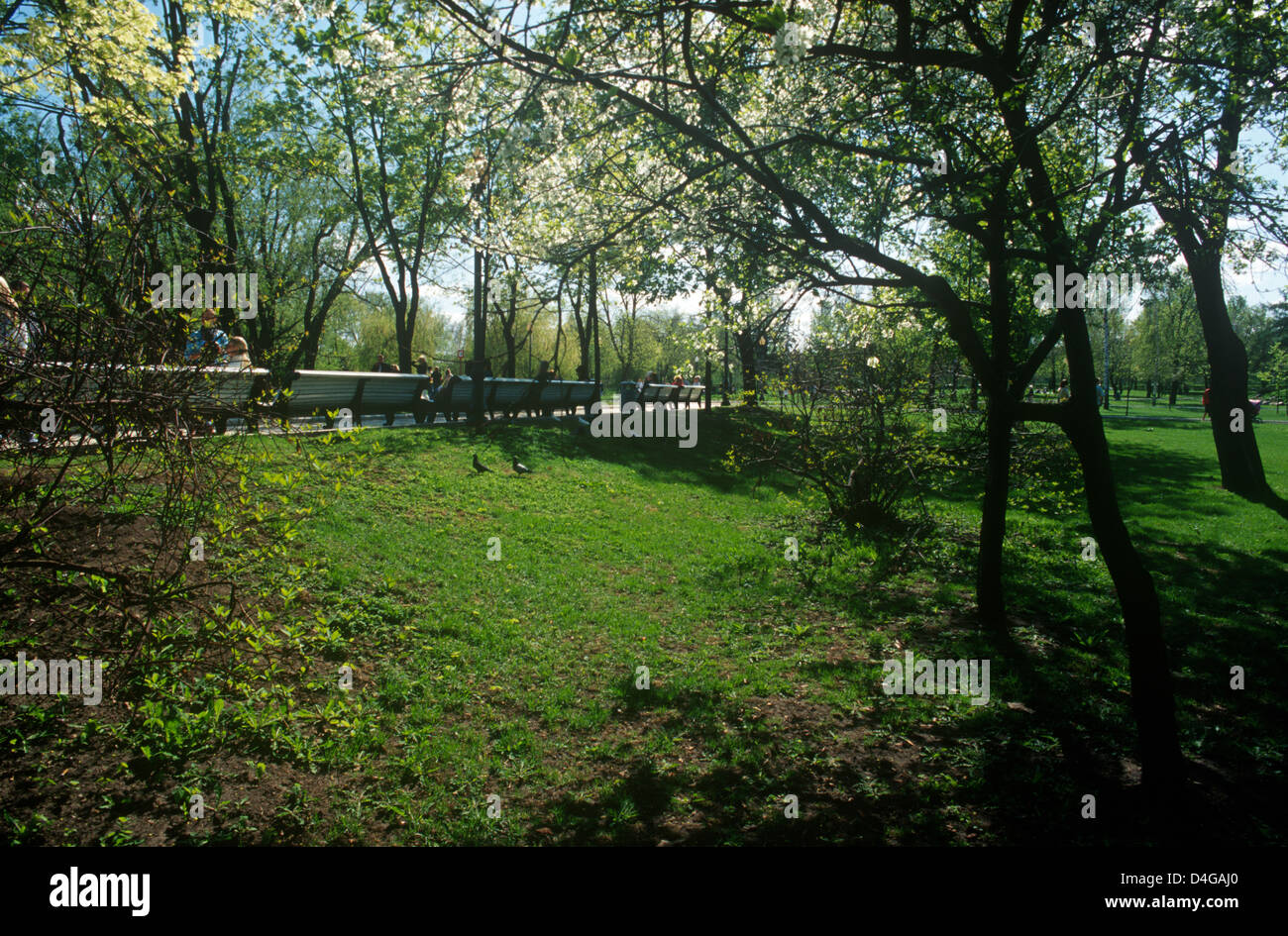 Novodevichy Park at Spring Stock Photo - Alamy
