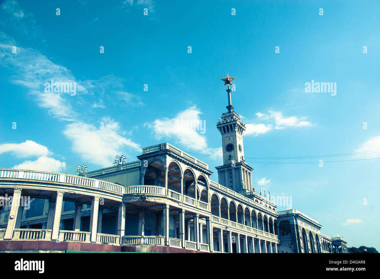 North river terminal in Moscow Stock Photo - Alamy