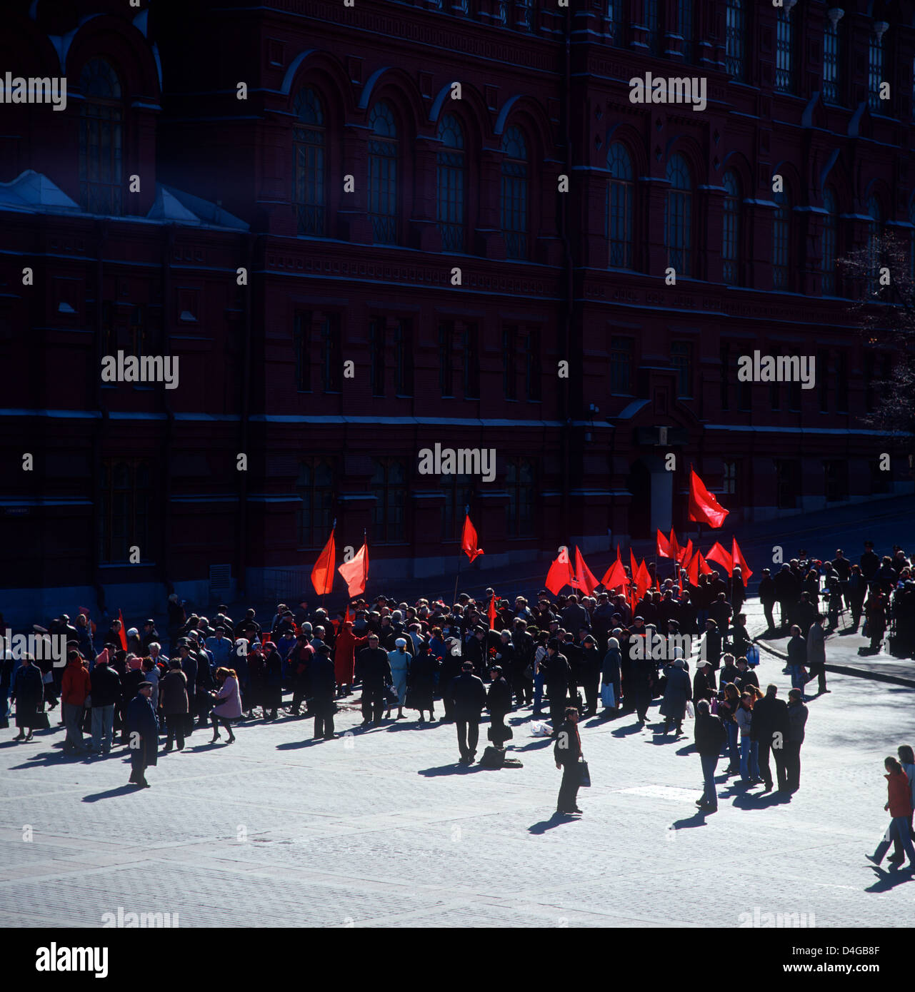 The First May meeting Stock Photo - Alamy