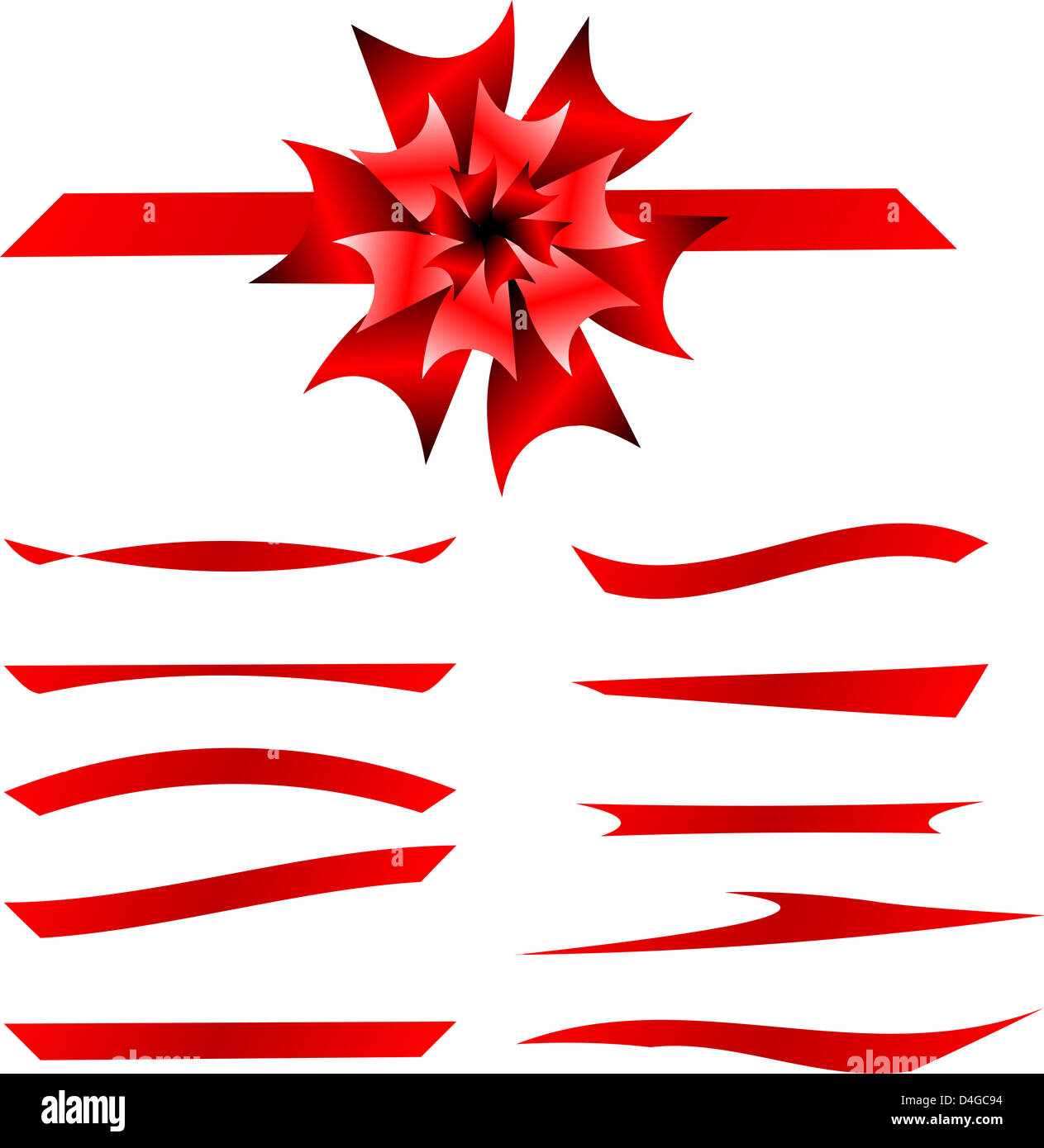 The collection of ribbons for design Stock Photo - Alamy