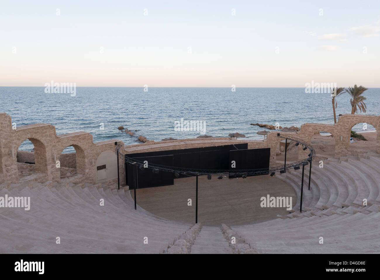 amphiteater show steps seats spectacle lights arena Stock Photo - Alamy