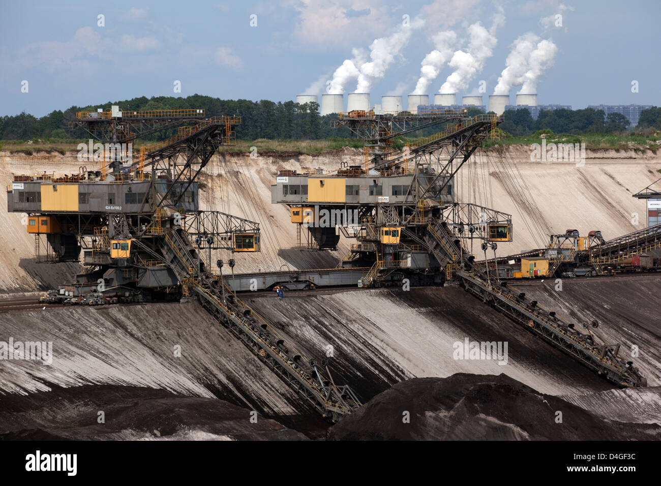 Cottbus, Germany, Cottbus North opencast of Vattenfall Europe Mining AG ...