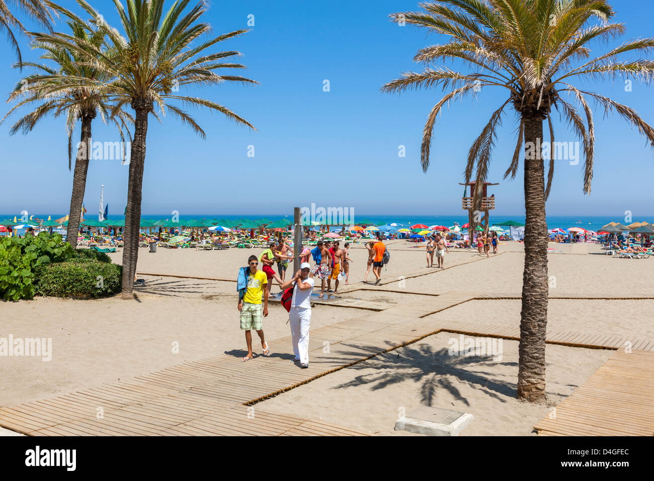 Benalmadena beach, Costa del Sol, Andalusia, Spain, Europe Stock Photo ...