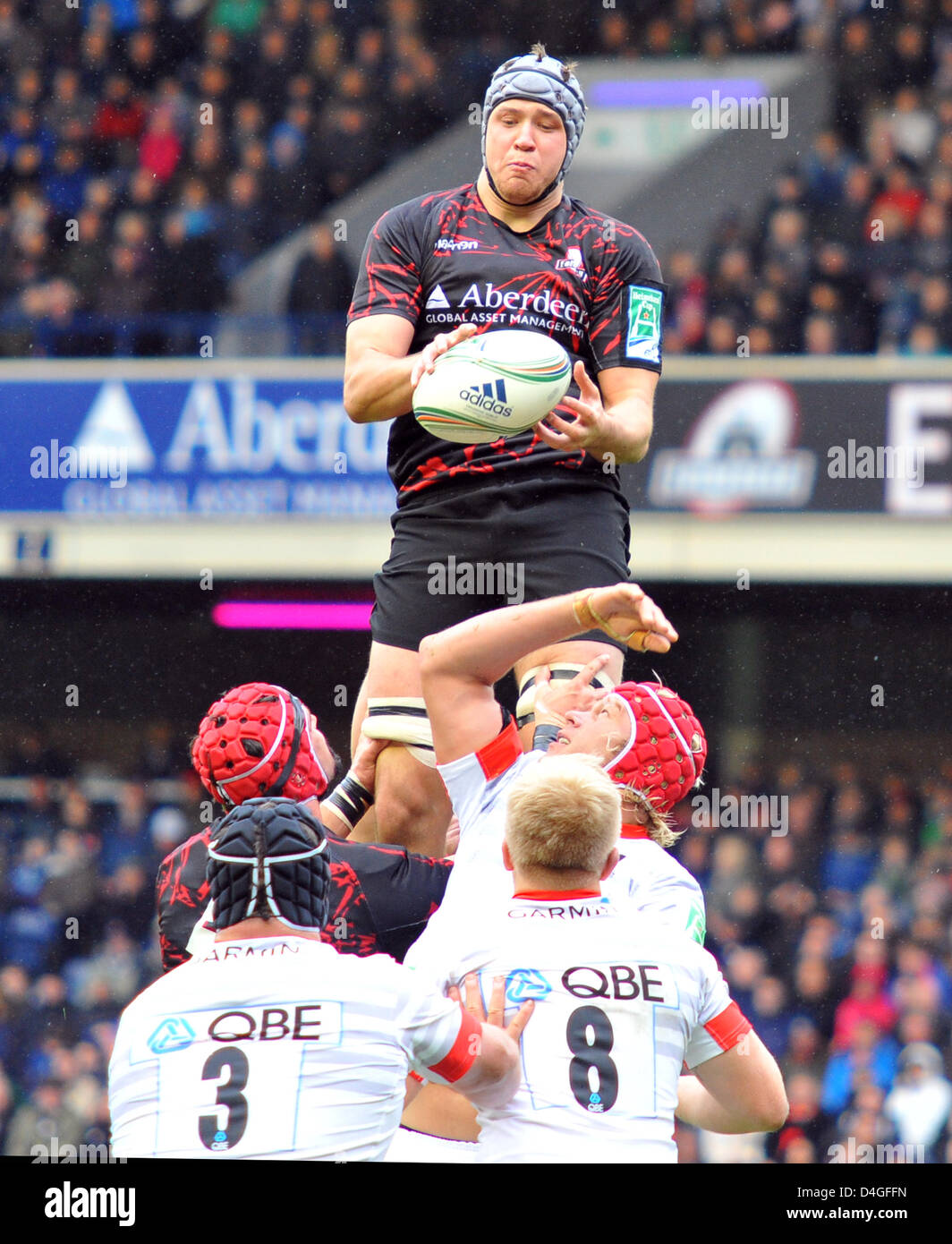 Edinburgh Rugby's Grant Gilchrist (with ball) has been selected to make ...