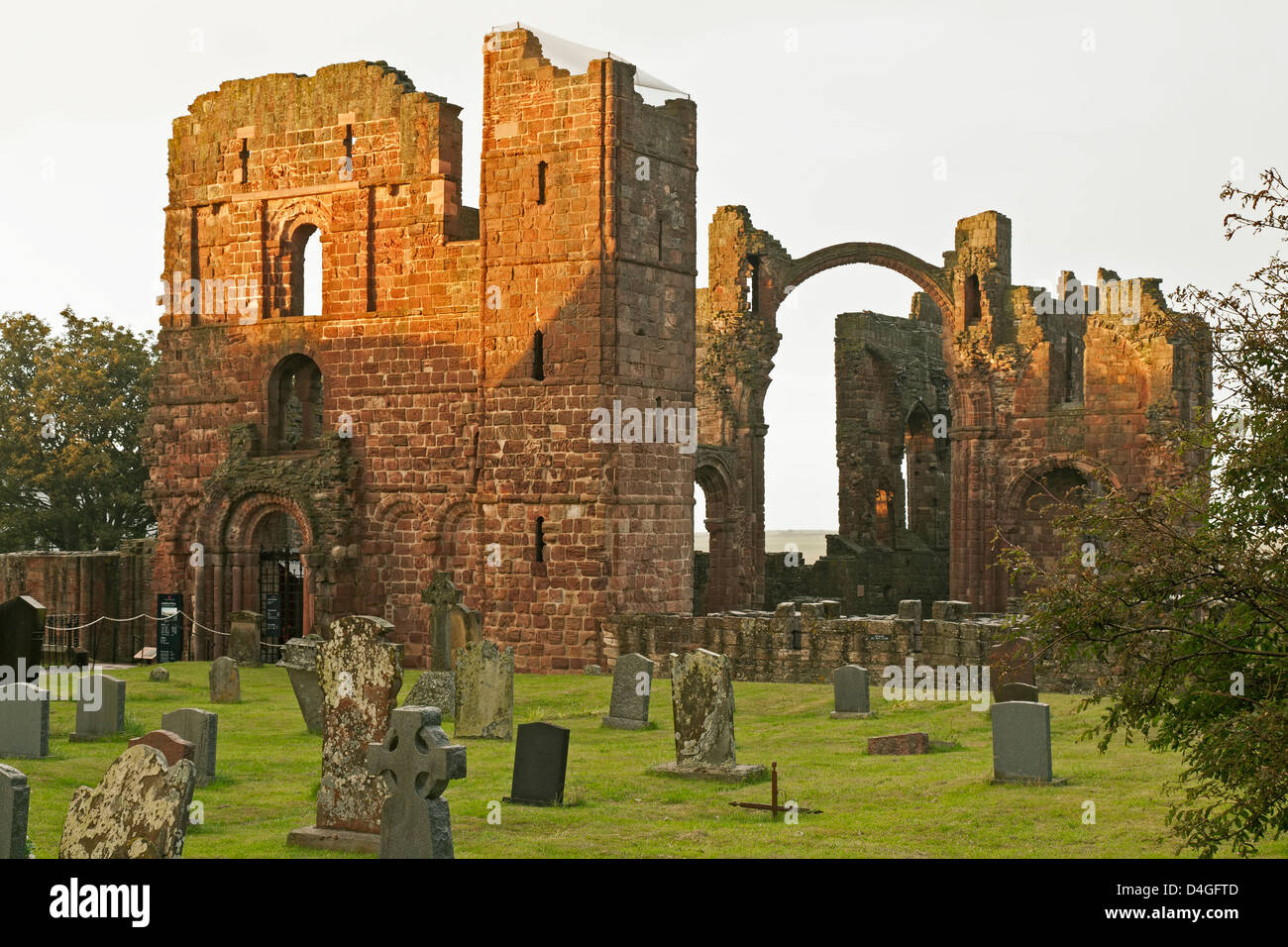 Lindisfarne Priory, Holy Island, England, United Kingdom Stock Photo ...