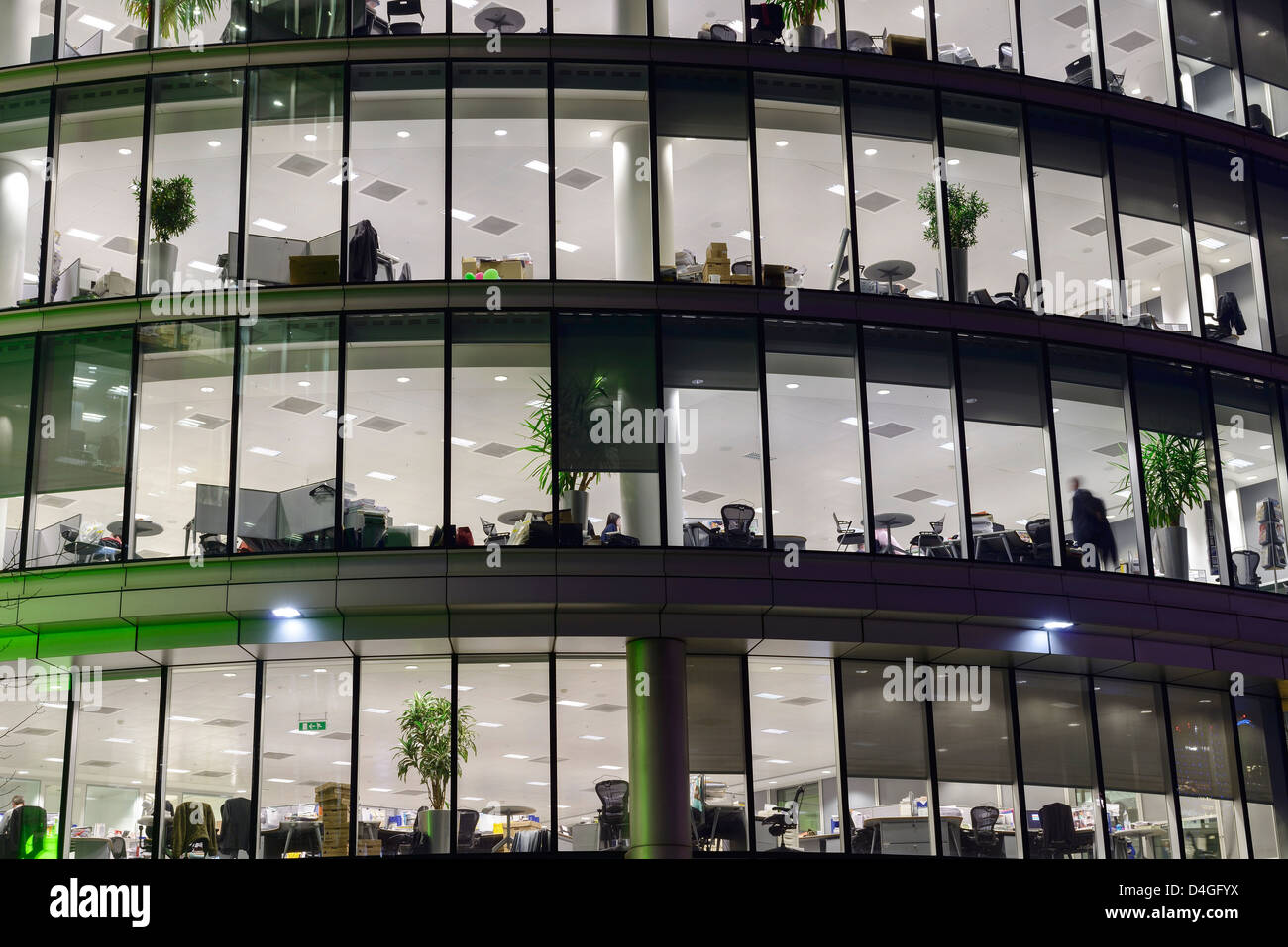 Work night architecture hi-res stock photography and images - Alamy