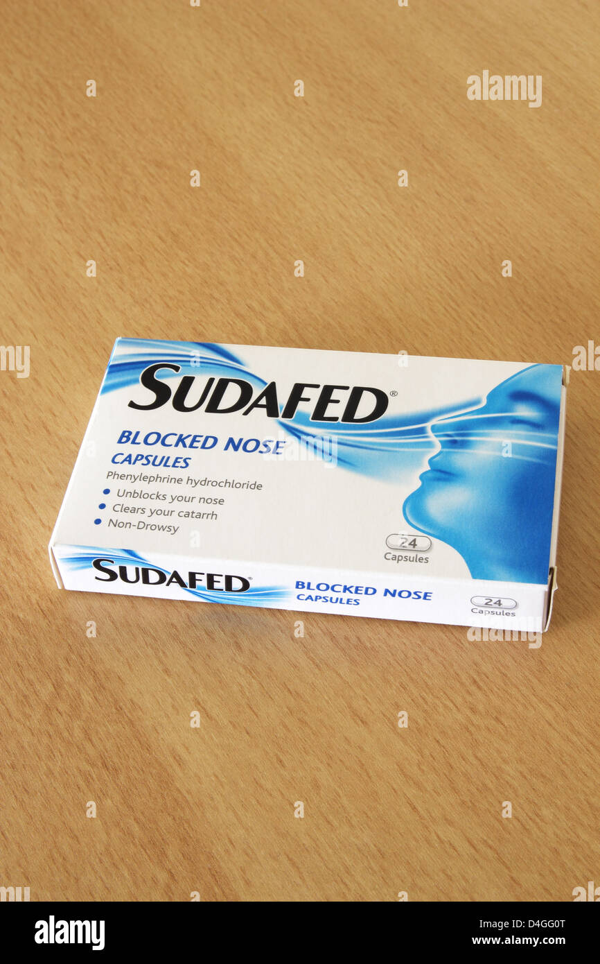 Sudafed nasal medicine hi-res stock photography and images - Alamy