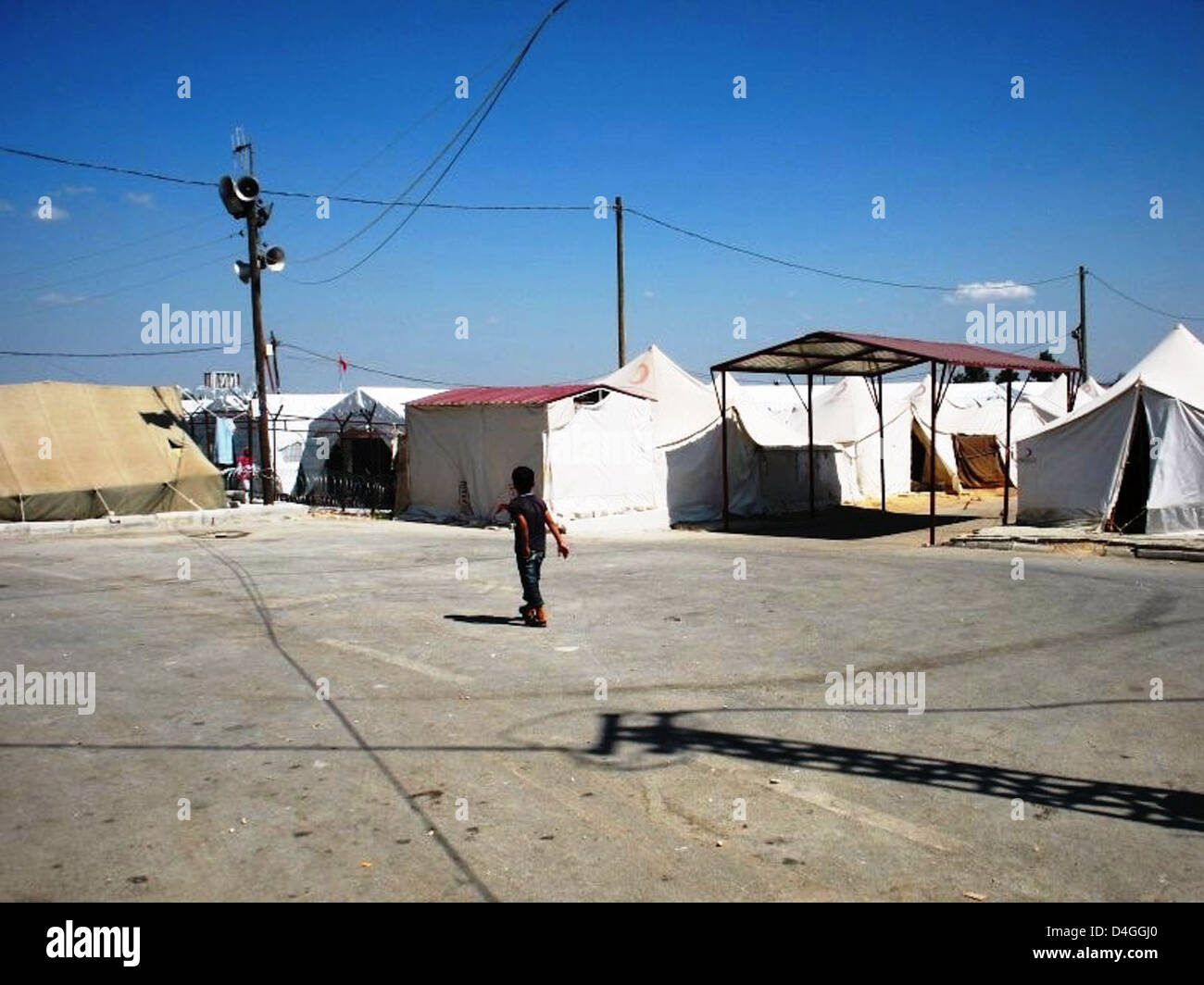 A Syrian Boy Walks at a Camp in Turkey Stock Photo - Alamy