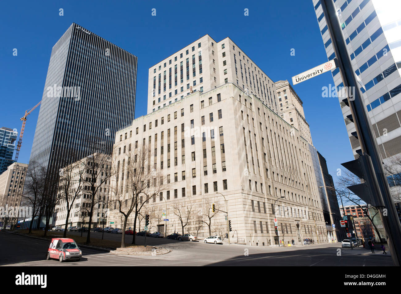 Office buildings in downtown Montreal, province of Quebec, Canada Stock ...