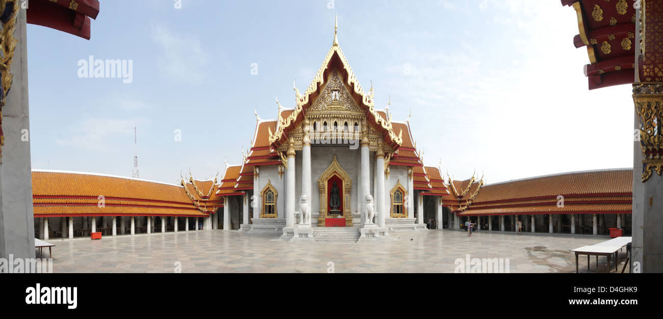 Wat Benchamabophit , The Marble Temple in Bangkok , Thailand Stock ...