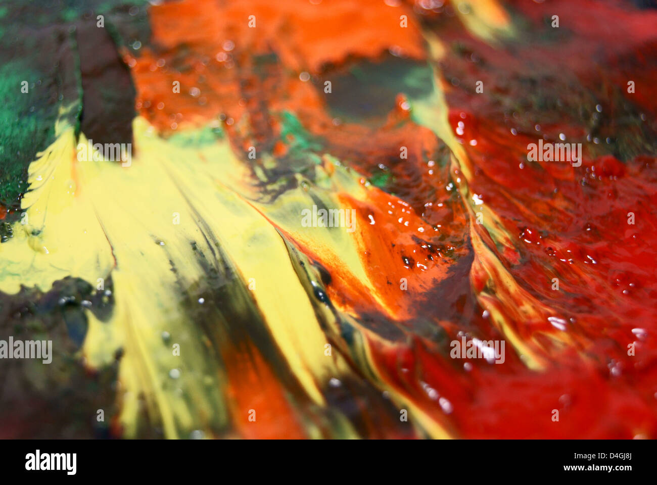 mix up wet paint Stock Photo - Alamy