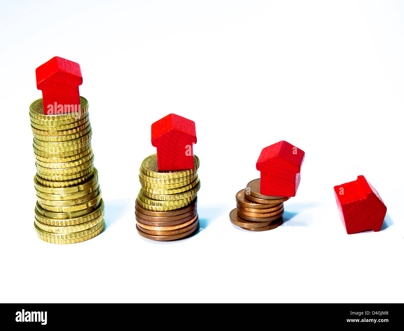 value reduction of a house Stock Photo - Alamy