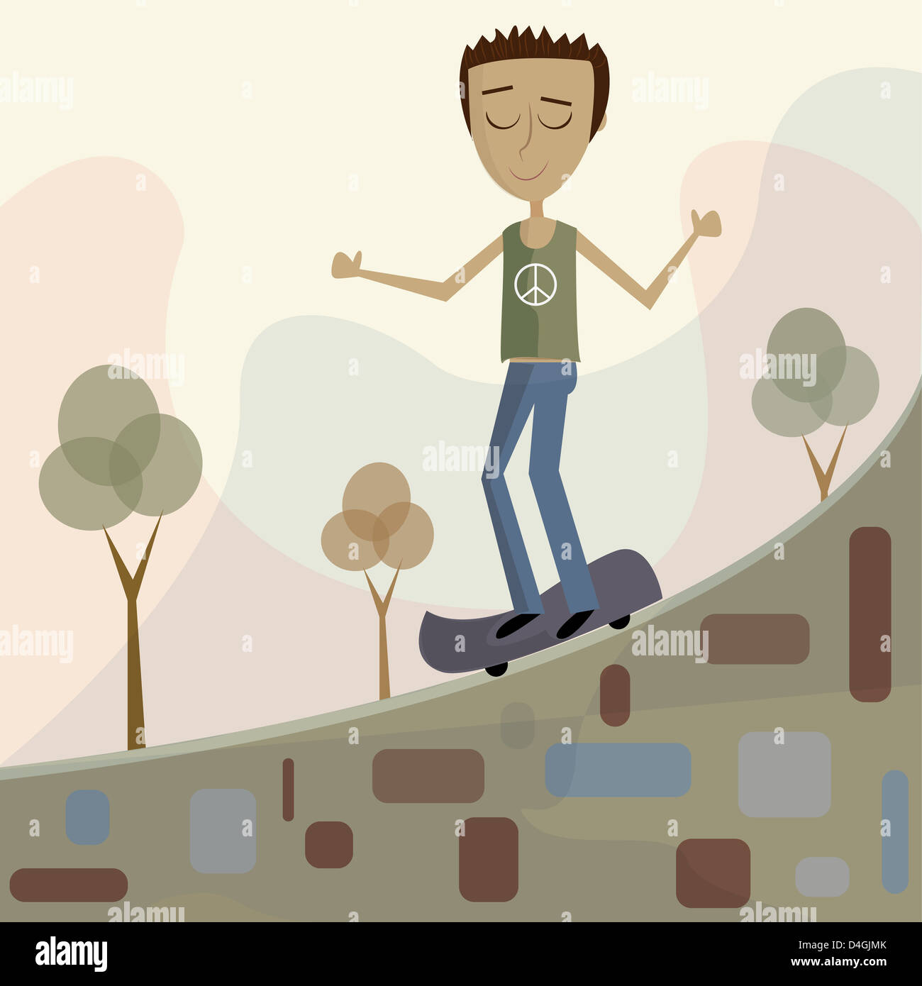 Skateboard Ramp Cartoon