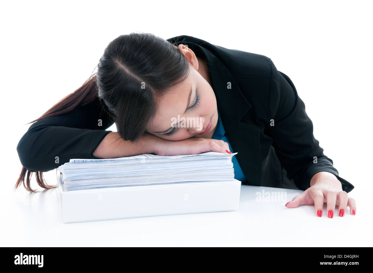 Person taking a nap Cut Out Stock Images & Pictures - Alamy
