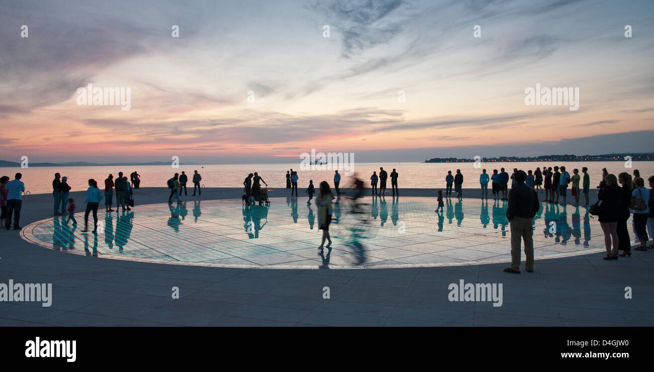 Light show at dusk, Zadar Stock Photo - Alamy