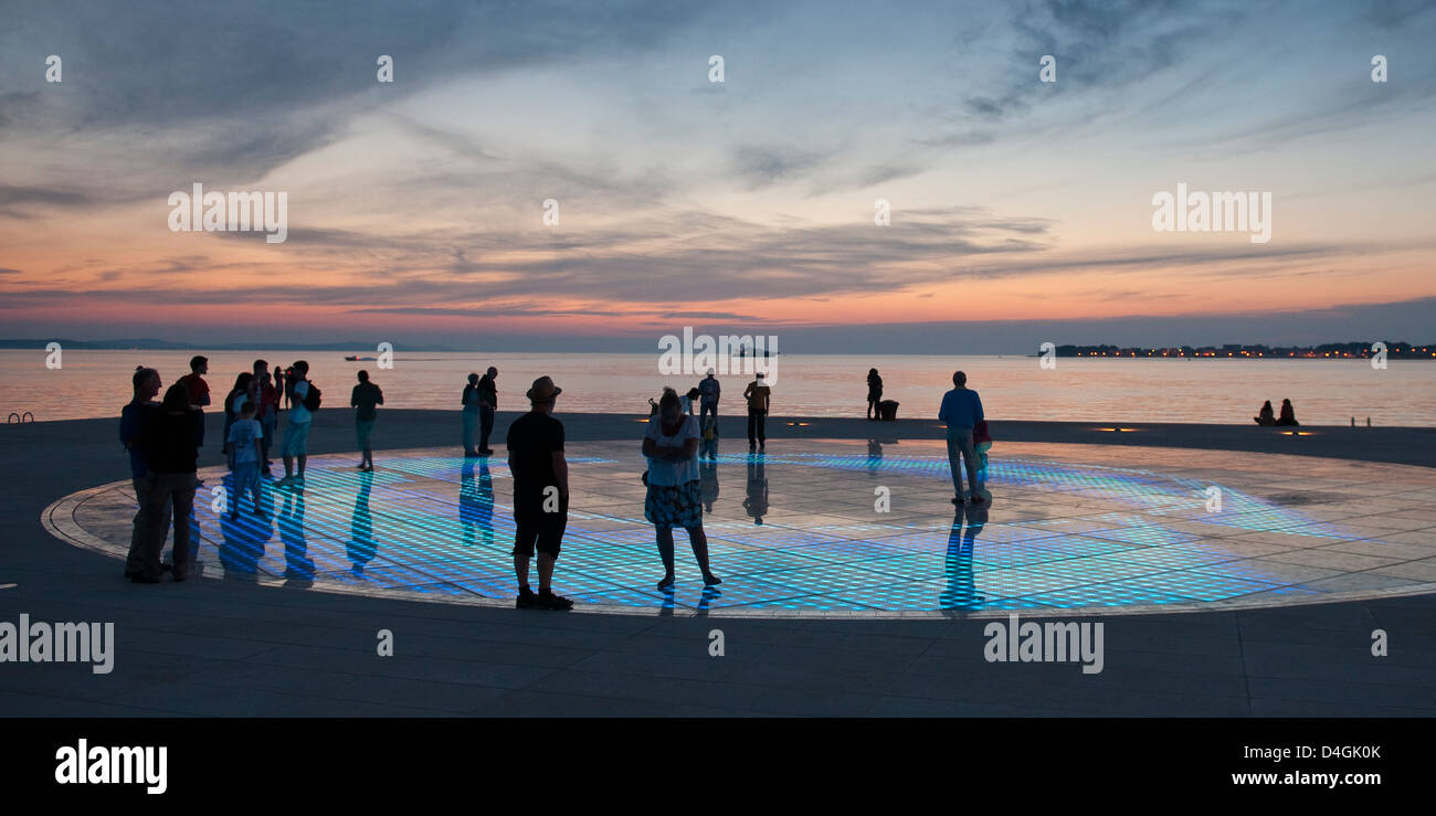 Light show at dusk, Zadar Stock Photo - Alamy