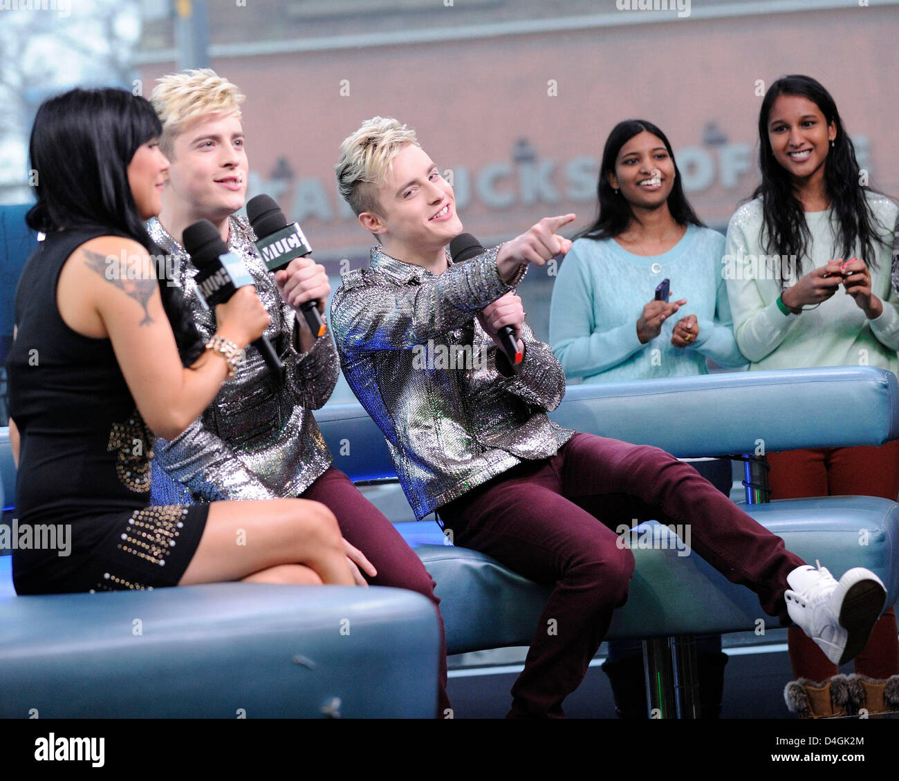 Jedward twins john edward grimes hi-res stock photography and images ...