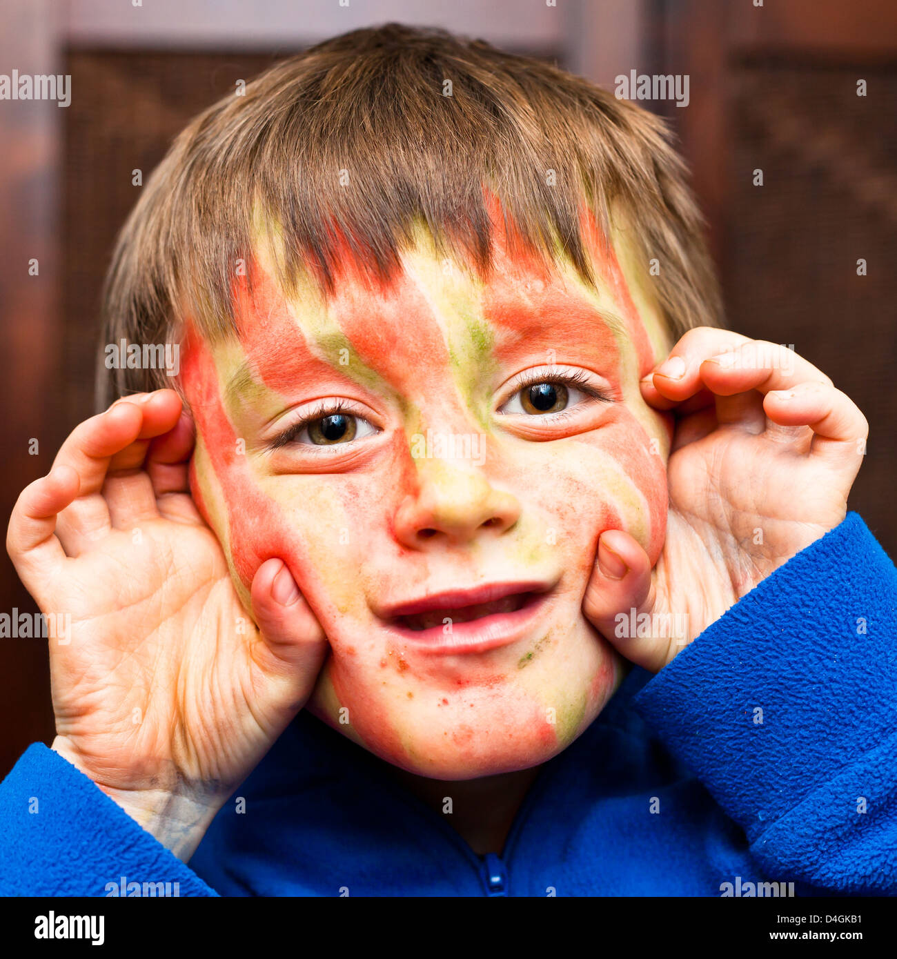Boy with facepaint hi-res stock photography and images - Alamy