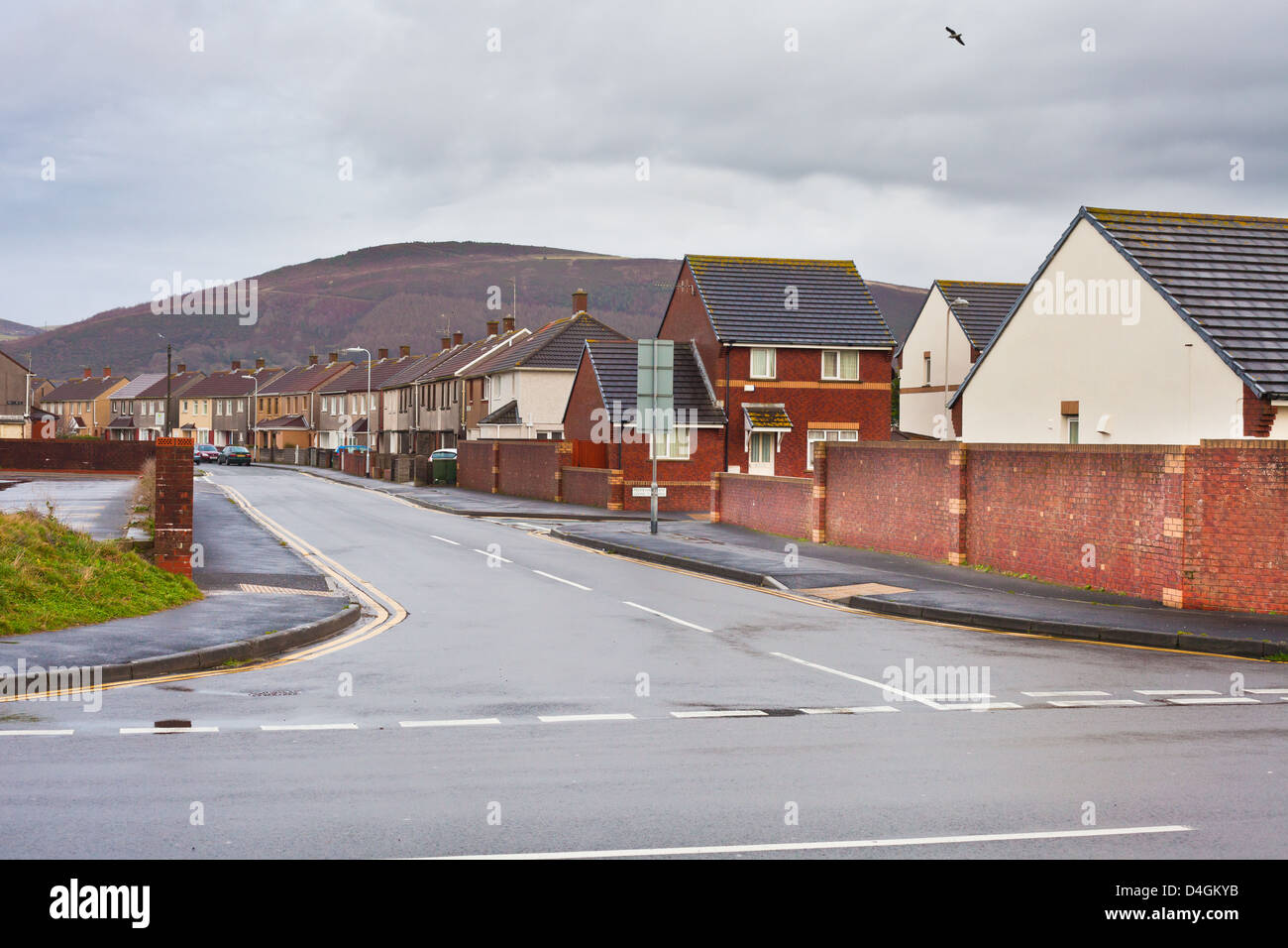 Housing estate in Port Talbot, South Wales Stock Photo - Alamy