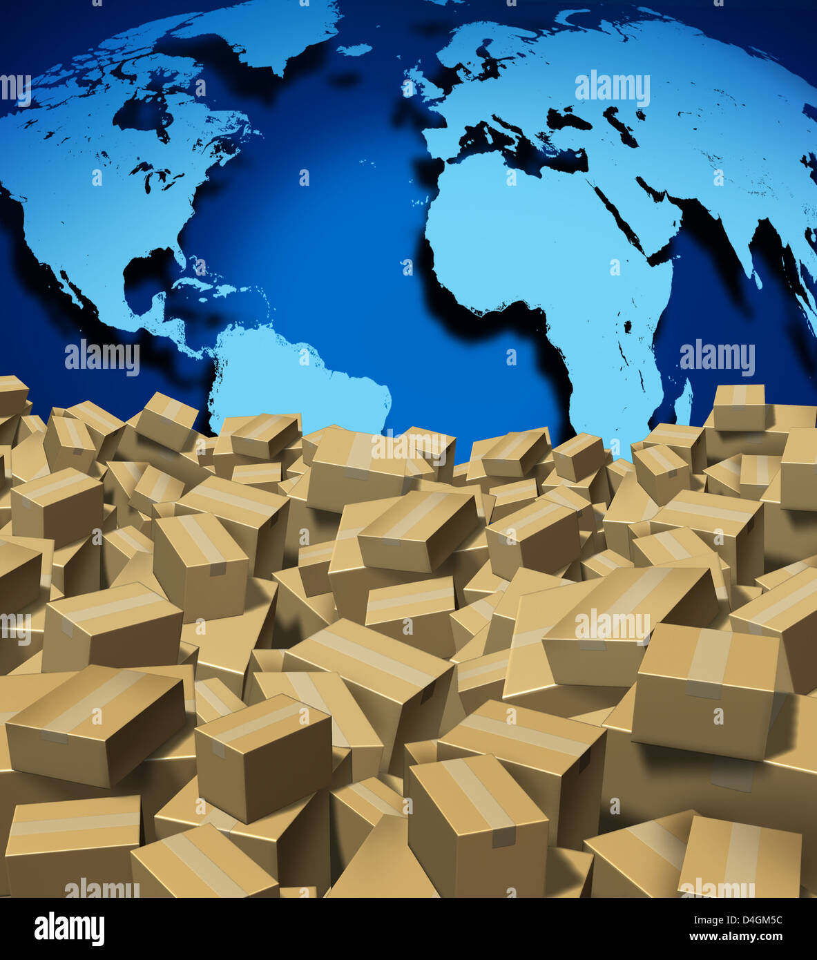 Global Shipping and cargo concept as a worldwide trade and delivery ...