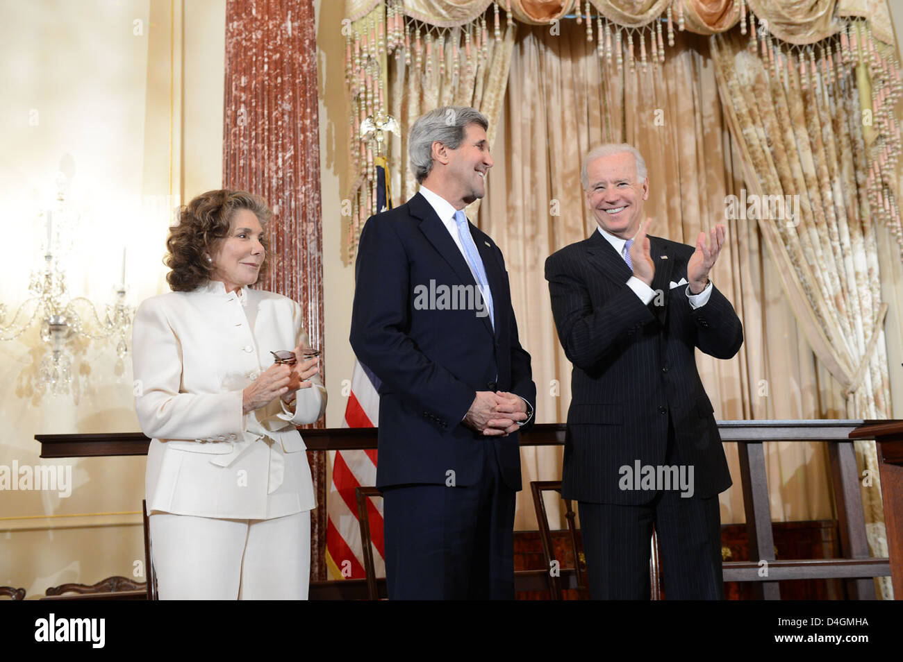 Vice President Biden Applauds Secretary Kerry and His Wife Teresa Heinz ...