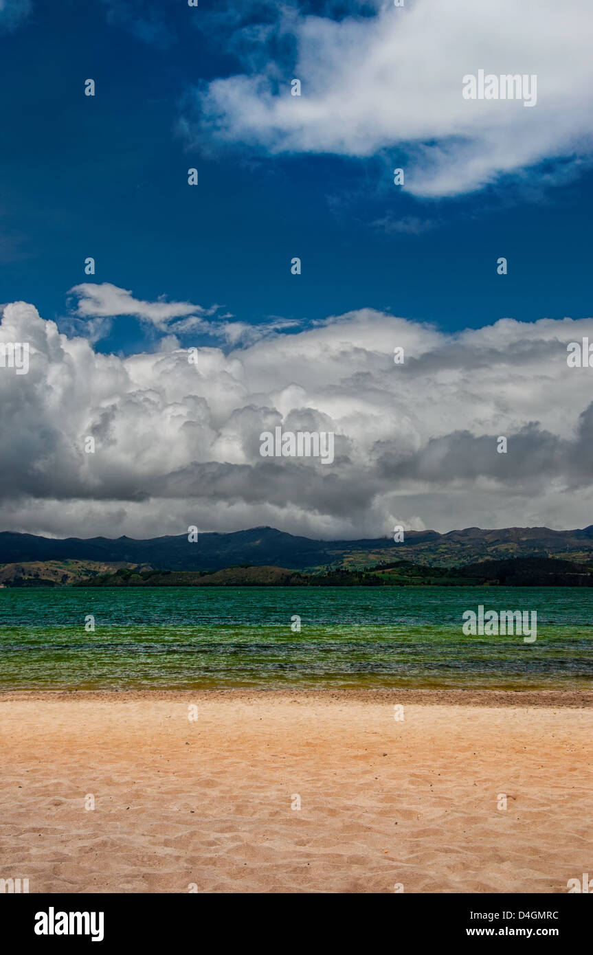 A shot of beautiful Lake Tota in Boyaca, Colombia Stock Photo - Alamy