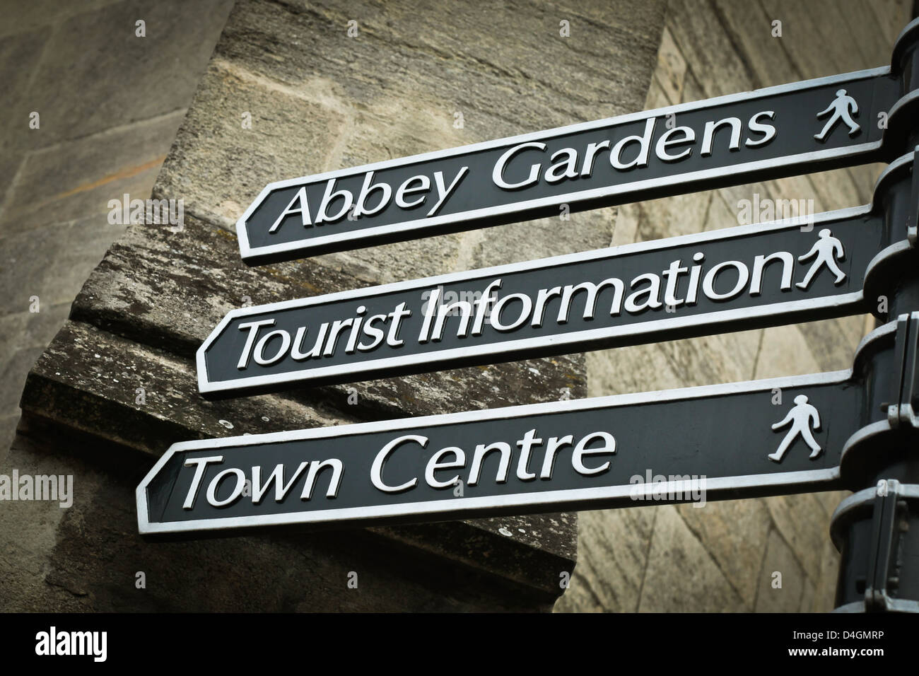 Abbey gardens sign hi-res stock photography and images - Alamy
