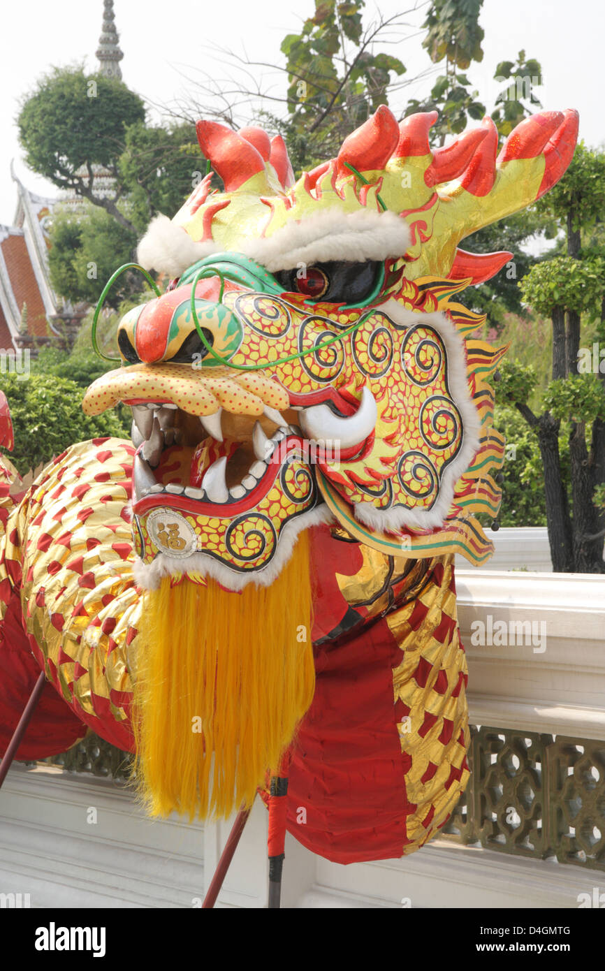 Chinese dragon head Stock Photo - Alamy